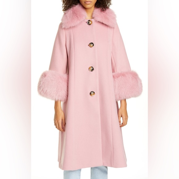 Saks Potts | Jackets & Coats | Iso Saks Potts Yvonne Coat In Rose ...